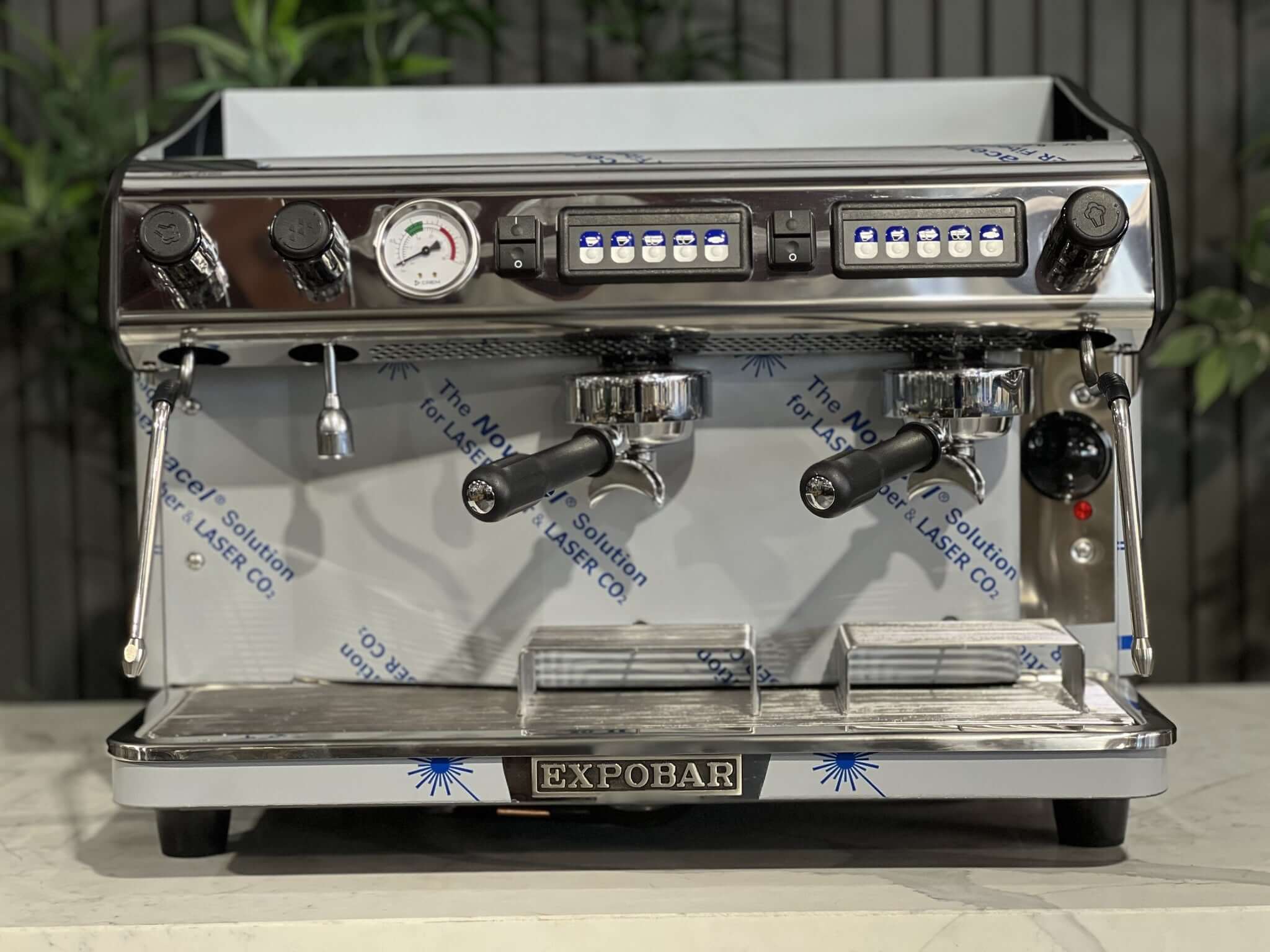Expobar Megacrem 2 Group Stainless High Cup Espresso Coffee Machine
